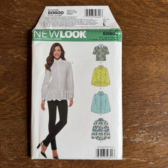 New Look | Tops | New Look Blouse Pattern S9600 Sizes 022 | Poshmark